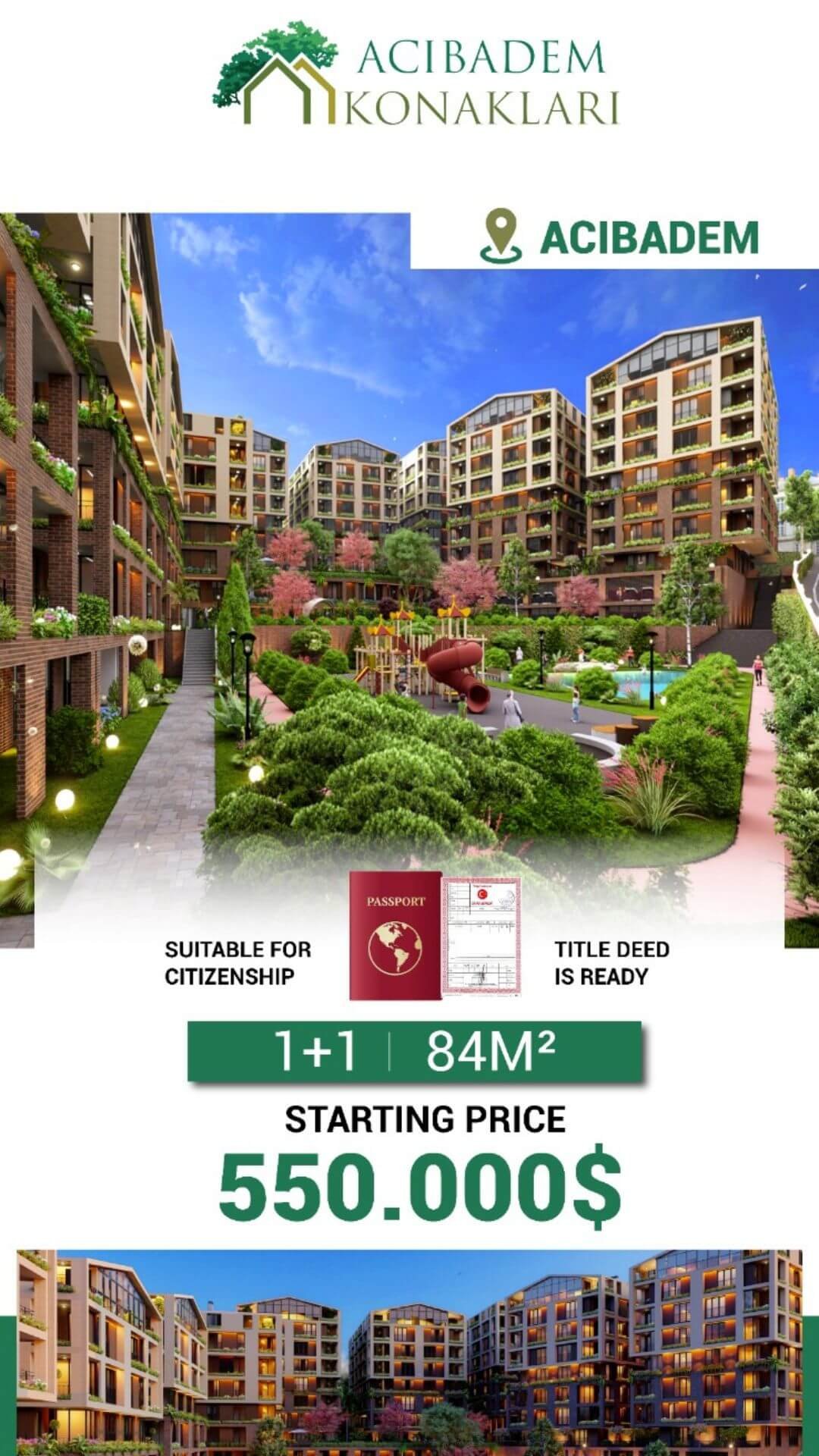 Acibadem Konaklari Special Price - Listing Turkey